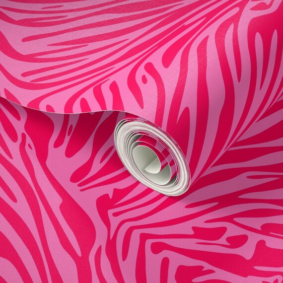 Pink Zebra Print Wallpaper