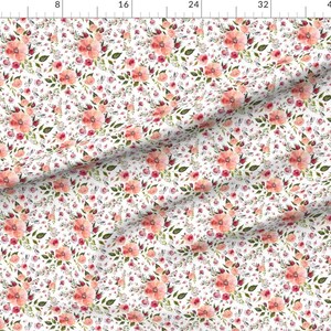 Bohemian Classic Floral Fabric Floral Rhapsody / White by Shopcabin ...