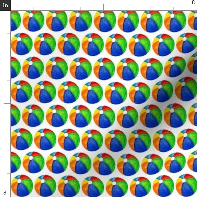 Summer Beach Balls Fabric Beach Balls by Littleislandcompany | Etsy