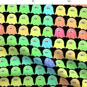 Ombre Ghosts Fabric Colorful Ghosts Pattern by Jamesdean Colorful ...