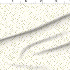 Faux Gold White Polka Dot Fabric Polka Dot in Gold by - Etsy