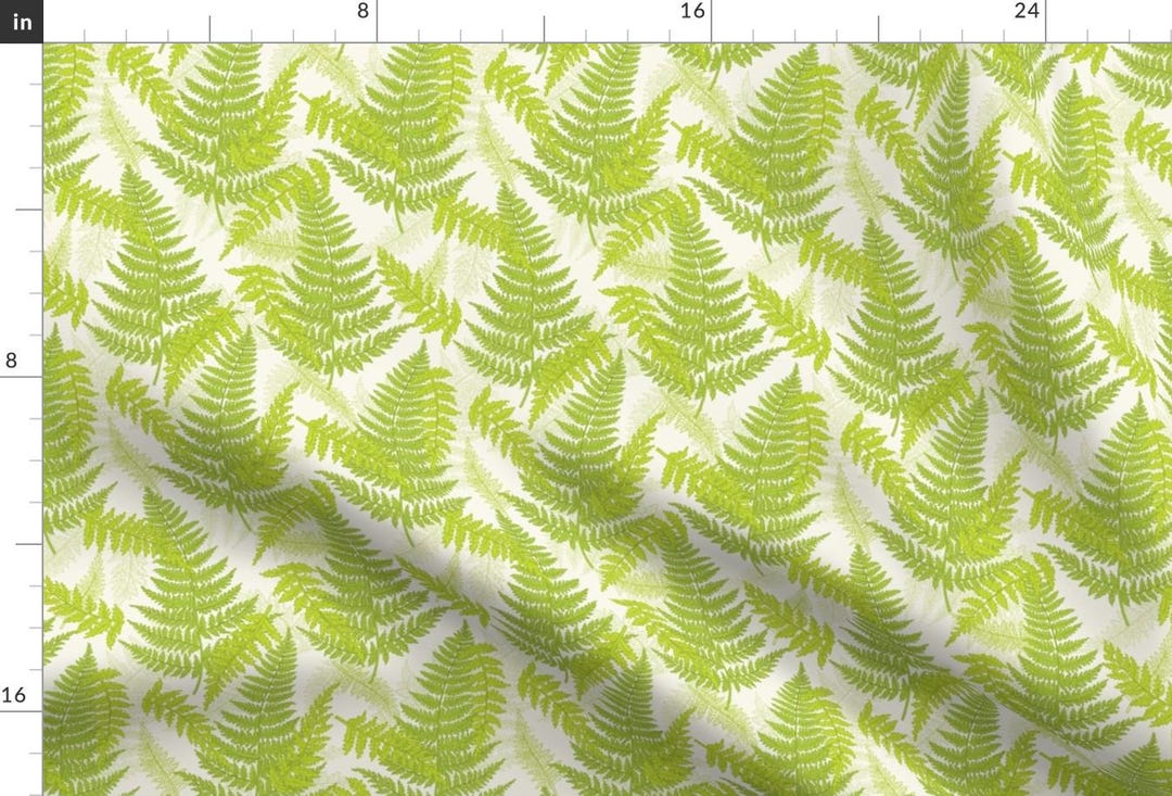 Botanical Fern Fabric - Botanical Ferns Spring by Diane555 - Summer ...