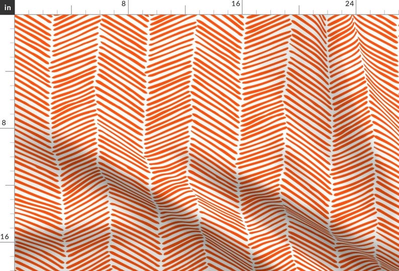 Arrows Fabric - Freeform Arrows Large in Persimmon by Domesticate ...