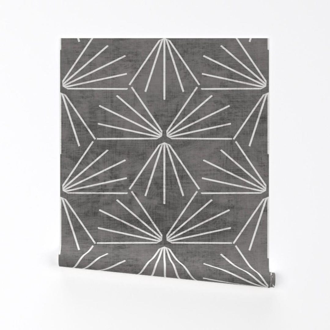 Texture Wallpaper - Sun Tile Cement by Holli Zollinger - Gray Texture ...