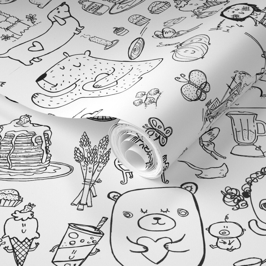 Color in Wallpaper Massive Coloring in by Laurawrightstudio - Etsy