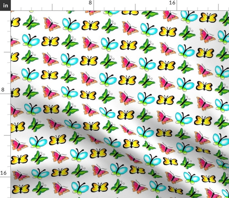 Insects Fabric Butterfly Tattoos by Geeland Insects - Etsy