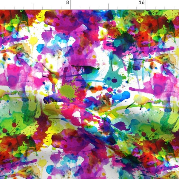 Paint Splatter Fabric - Etsy