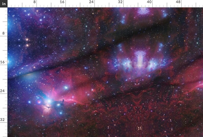 Galaxy Upholstery Fabric- Purple Galaxy by Azrael_abaddon - Purple ...