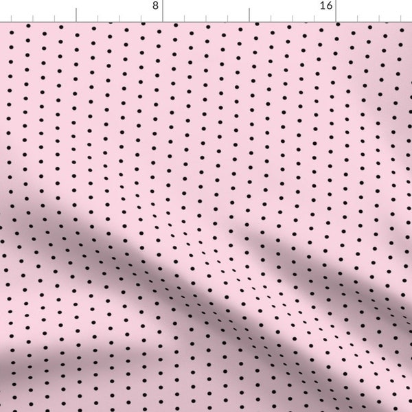 Baby Pink Polka Dot Fabric - Etsy