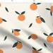 Clementine Fruit Fabric - Clementine Ivory by Kimsa - Clementine Citrus ...