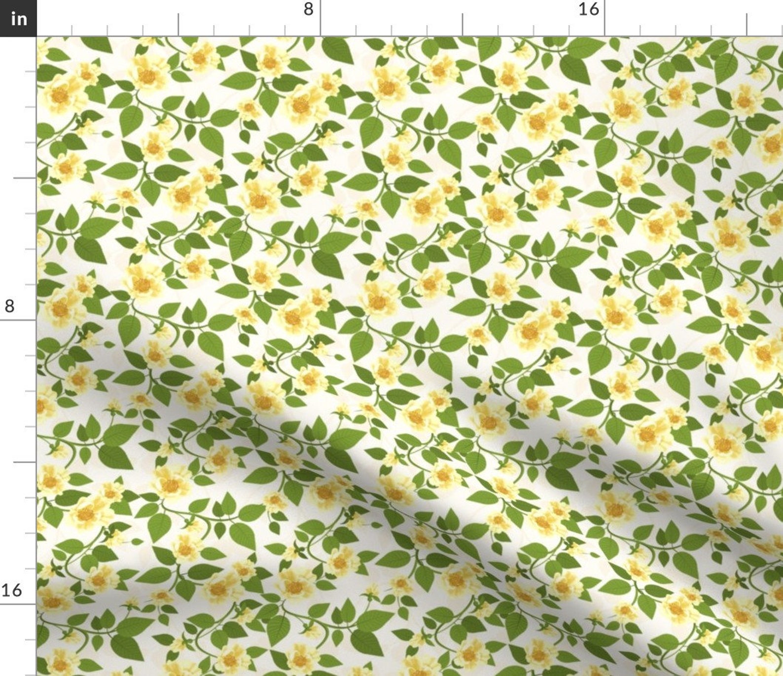 Yellow Rose Fabric Yellow Roses Pattern By Ksanask Baby - Etsy España
