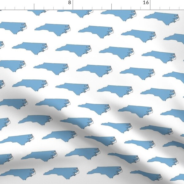 Carolina Blue Fabric - Etsy