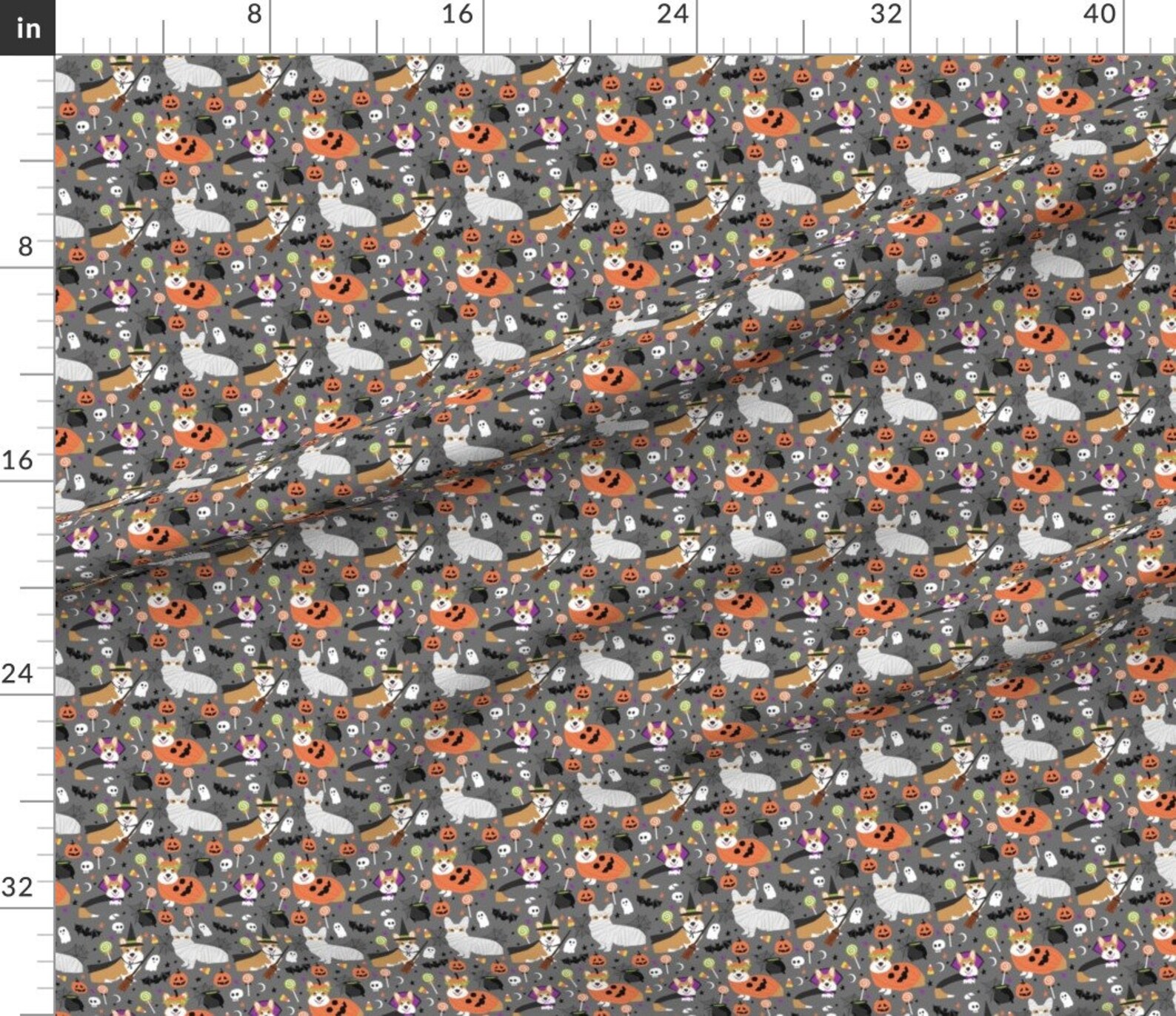 Corgi Fabric Corgi Halloween Costumes Mummy Vampire Ghost - Etsy