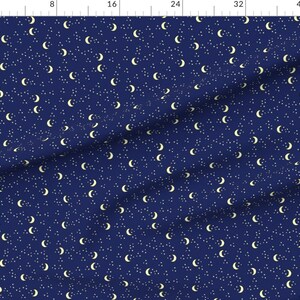 Moon and Stars Astrological Fabric Moon and Stars Outer | Etsy