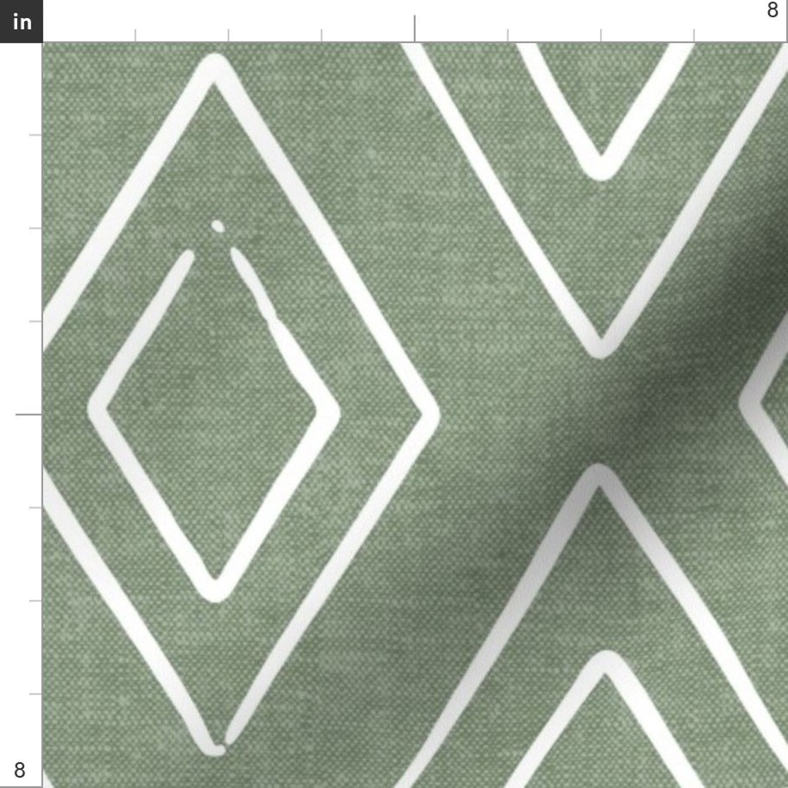 Modern Farmhouse Green Diamonds Fabric Safari Wholecloth - Etsy