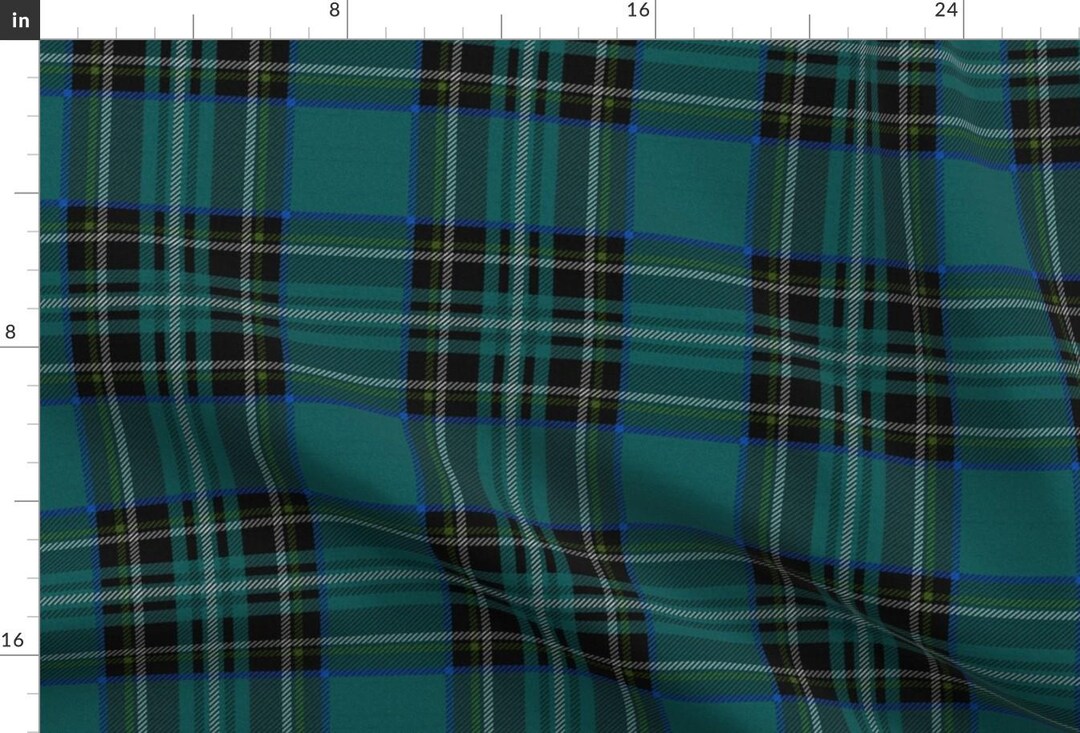 Plaid Fabric - Classic Plaid Vincent by Peacoquettedesigns - Dark Plaid ...