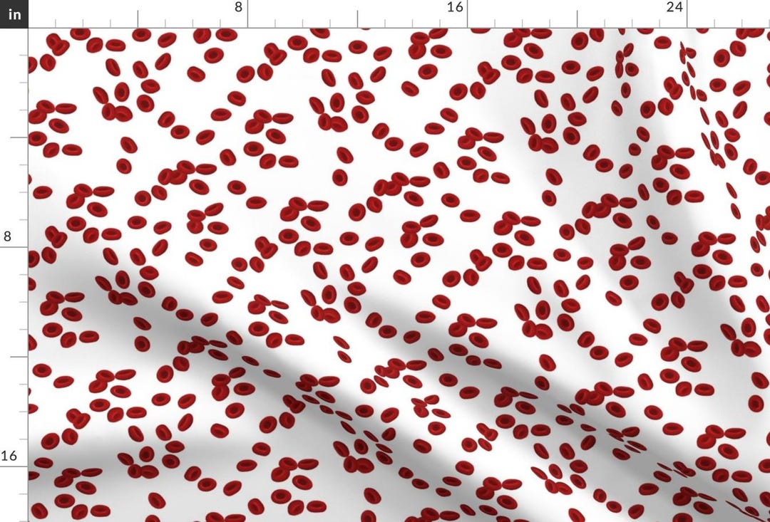 Red Blood Cells Fabric - Blood Cells by Sufficiency - Red Blood Cells ...
