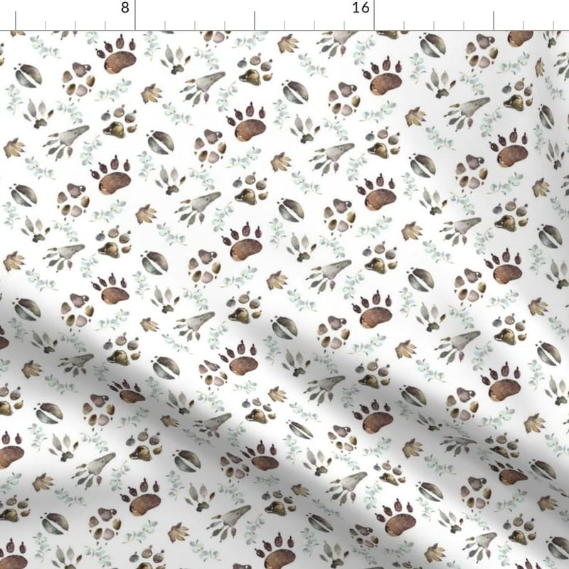 Paw Print Fabric - Etsy