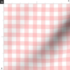 Gingham Check Fabric Gingham Check in Peony Pink by Lilyoake - Etsy