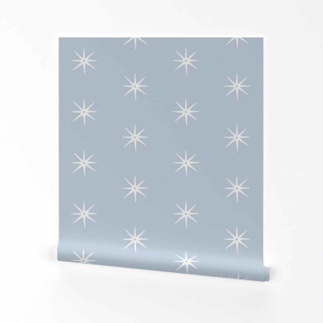 Preppy Star Removable Peel and Stick Wallpaper - Blue White ...