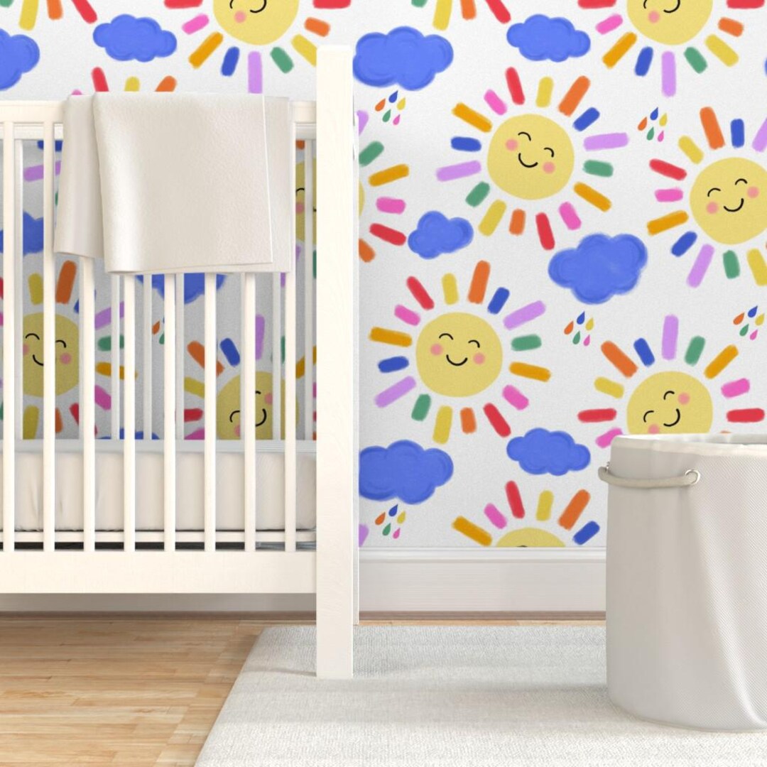 Sunshower Wallpaper - Sun and Rain by Calensummerdesigns - Whimsical ...