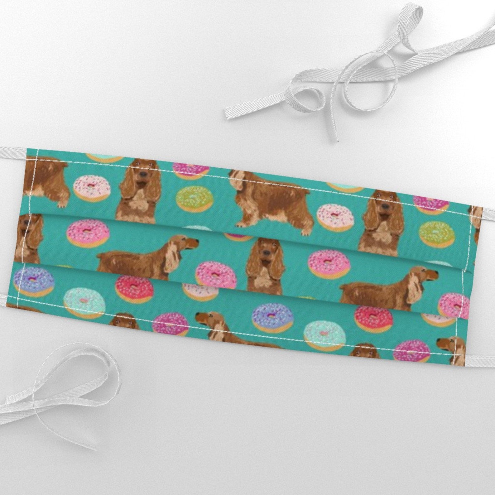 Cocker Spaniel Fabric Cocker Spaniel Donuts Food Dogs | Etsy