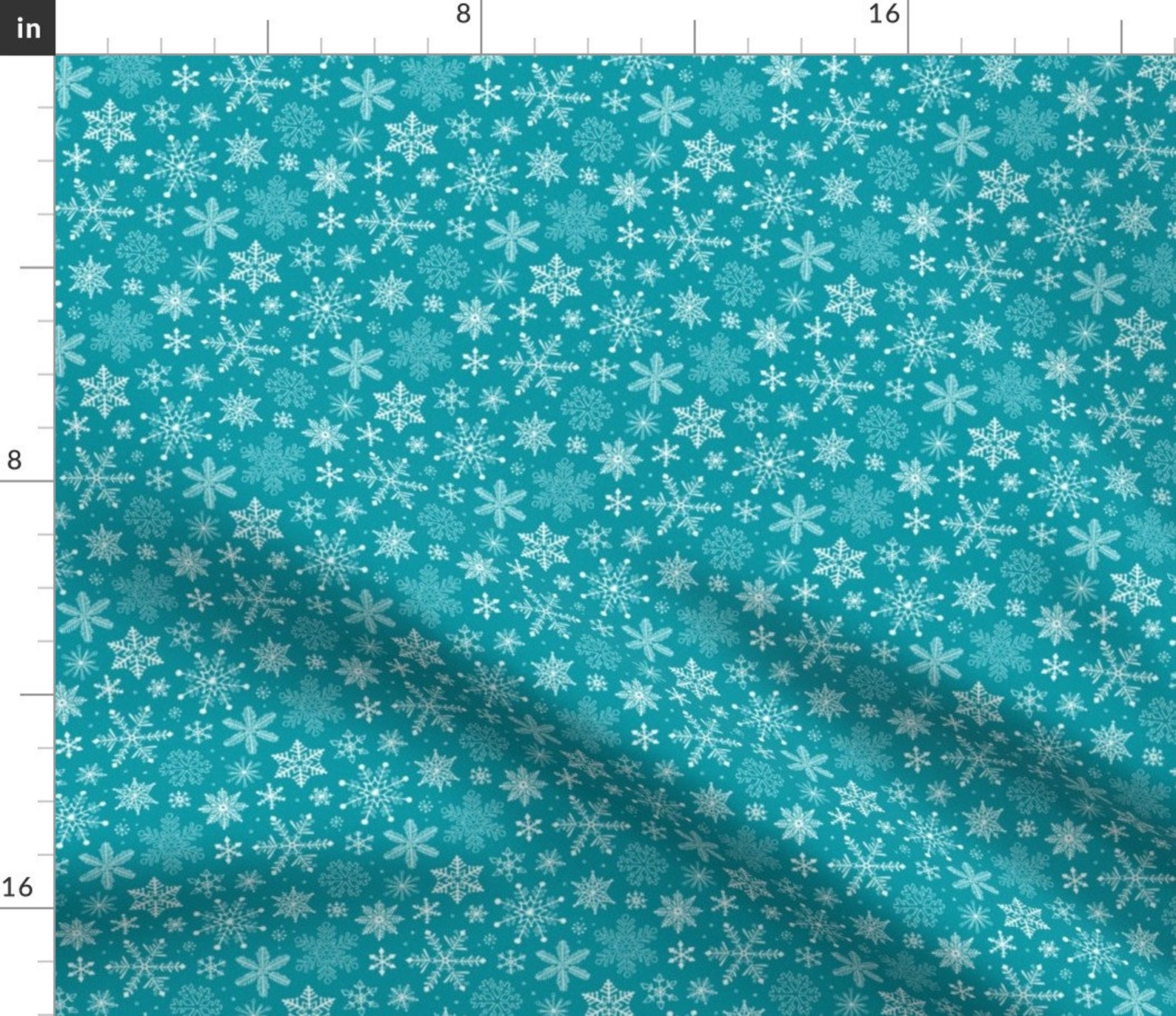 Tiny Snowflake Fabric Snowflakes Winter Christmas Blue - Etsy