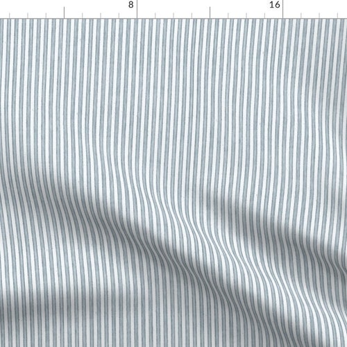 Rustic Blue Stripes Fabric Faded French Stripe Blue by - Etsy