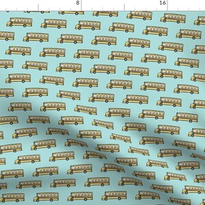 School Bus Fabric School Bus Fabric by Littlearrowdesign - Etsy