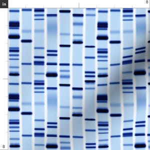 Science Fabric Electrophoresis Large by Wolfishie DNA Marker Biology ...