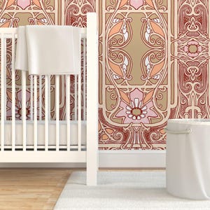 Victorian Wallpaper - Nouveau Wallflower Vintage by Edsel2084 - Floral ...