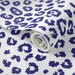 Leopard Wallpaper Summer Leopard in Blue by Domesticate - Etsy