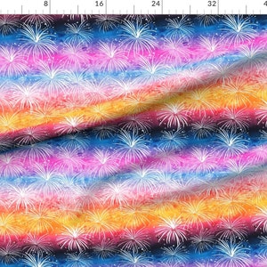 Fireworks Fabric Fireworks at Sunset by Littlearrowdesign Fireworks ...