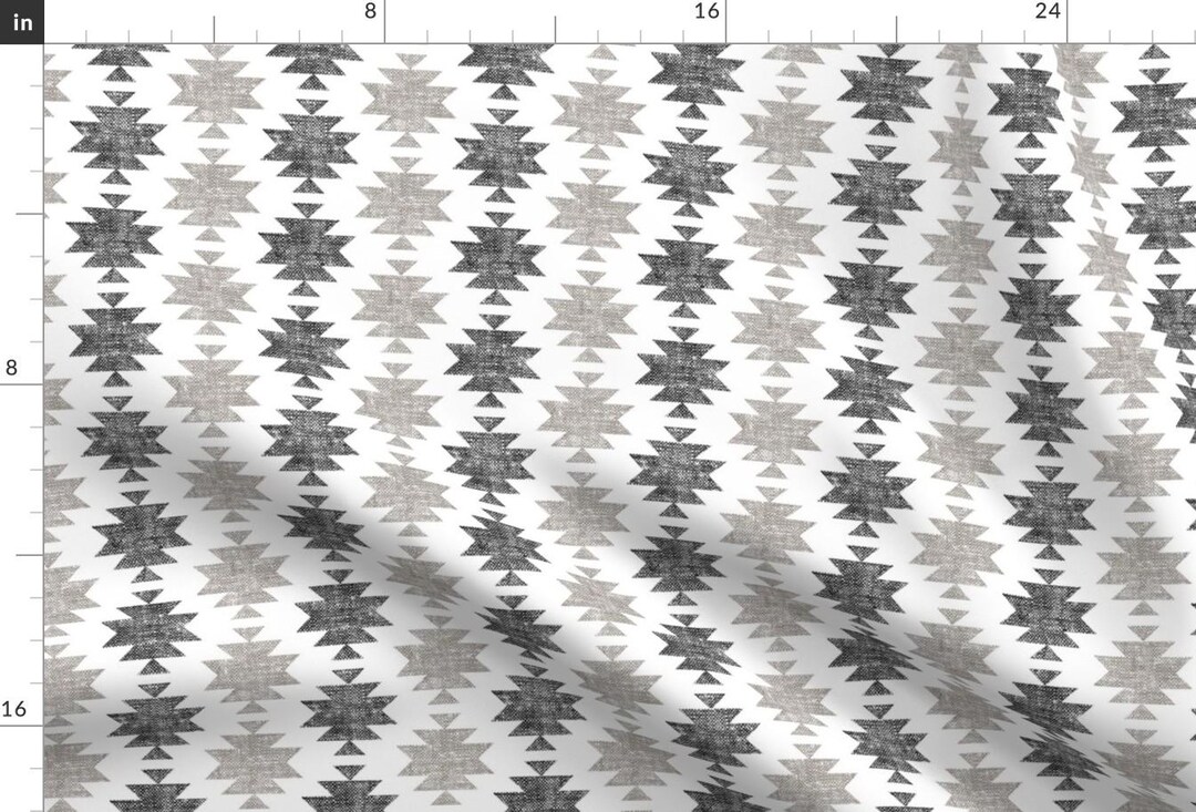 Aztec Fabric - Modern Aztec || Woven Neutrals by Littlearrowdesign ...