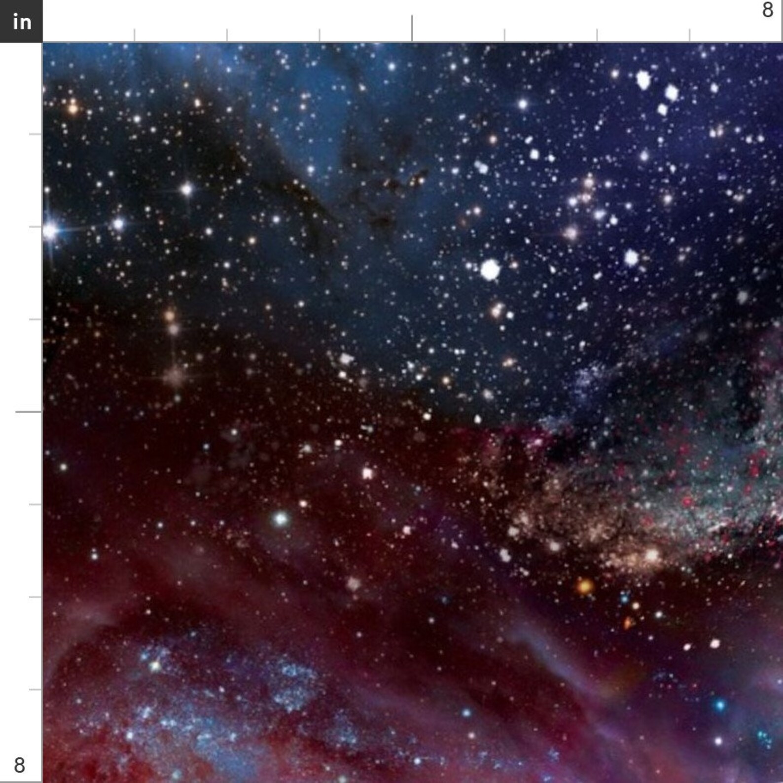 Galaxy Fabric Galactic Dreams by Xoxotique Abstract Galaxy - Etsy
