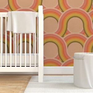Retro Wallpaper Rollin' Retro Road by - Etsy