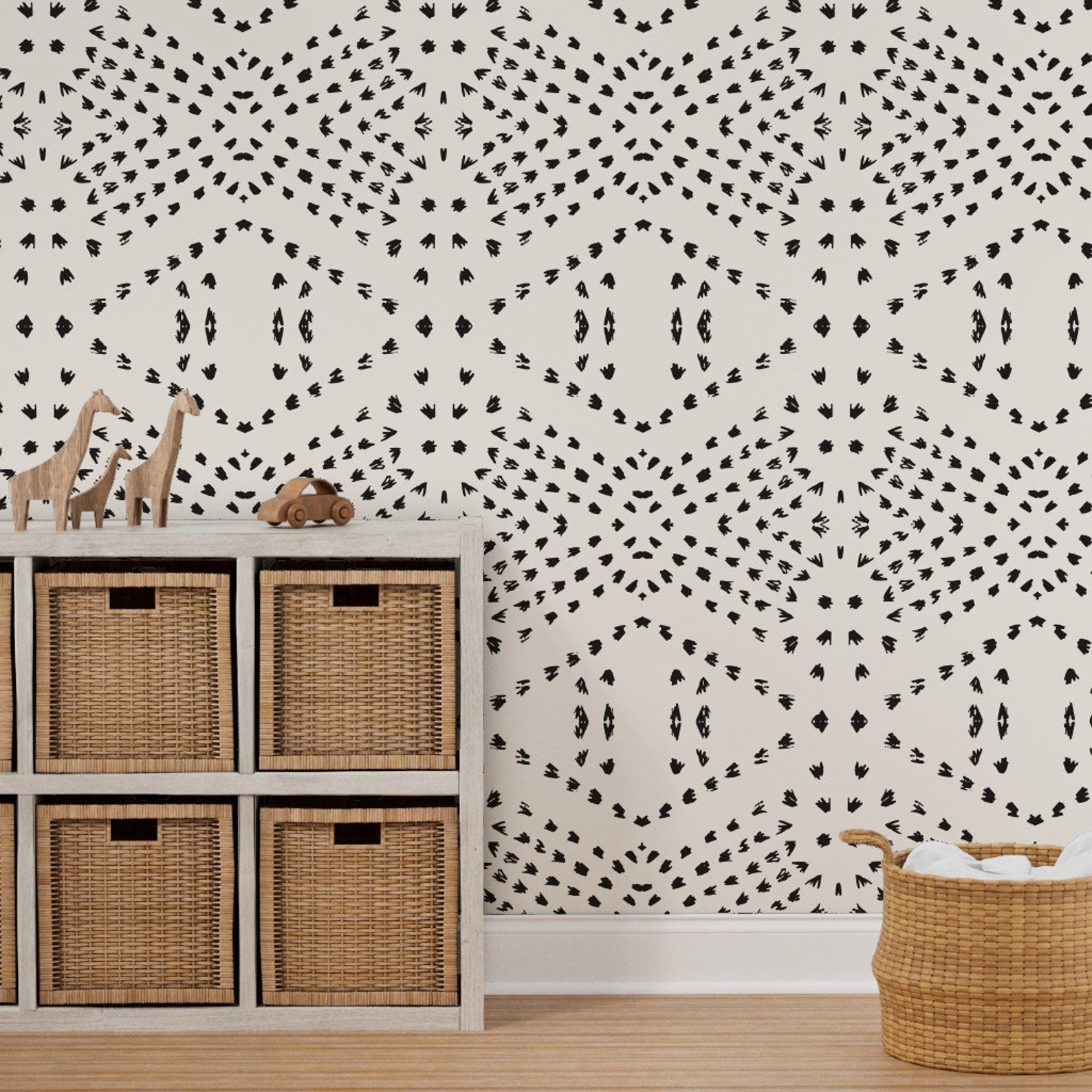 Boho Dots Wallpaper Boho Tile Large by Holli Zollinger - Etsy