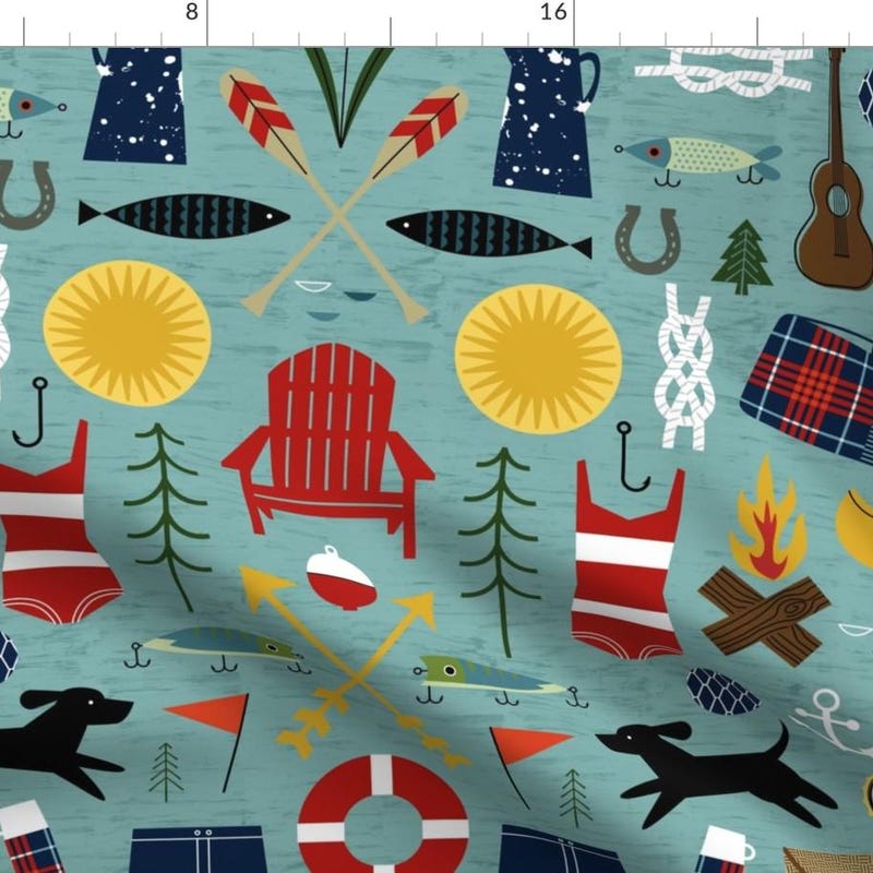Lake Fabric - Etsy
