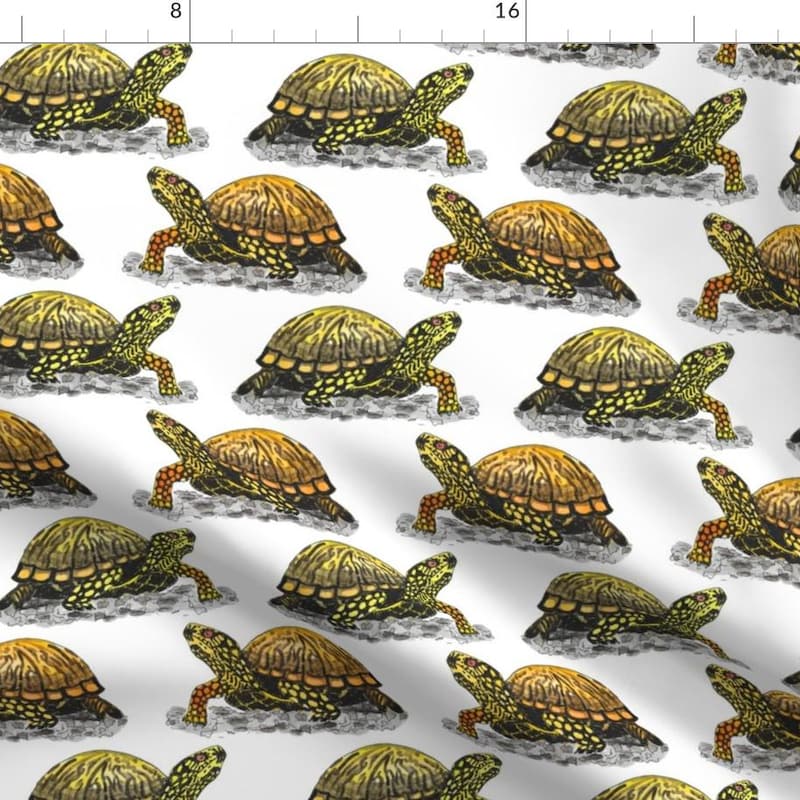 Turtle Fabric - Etsy