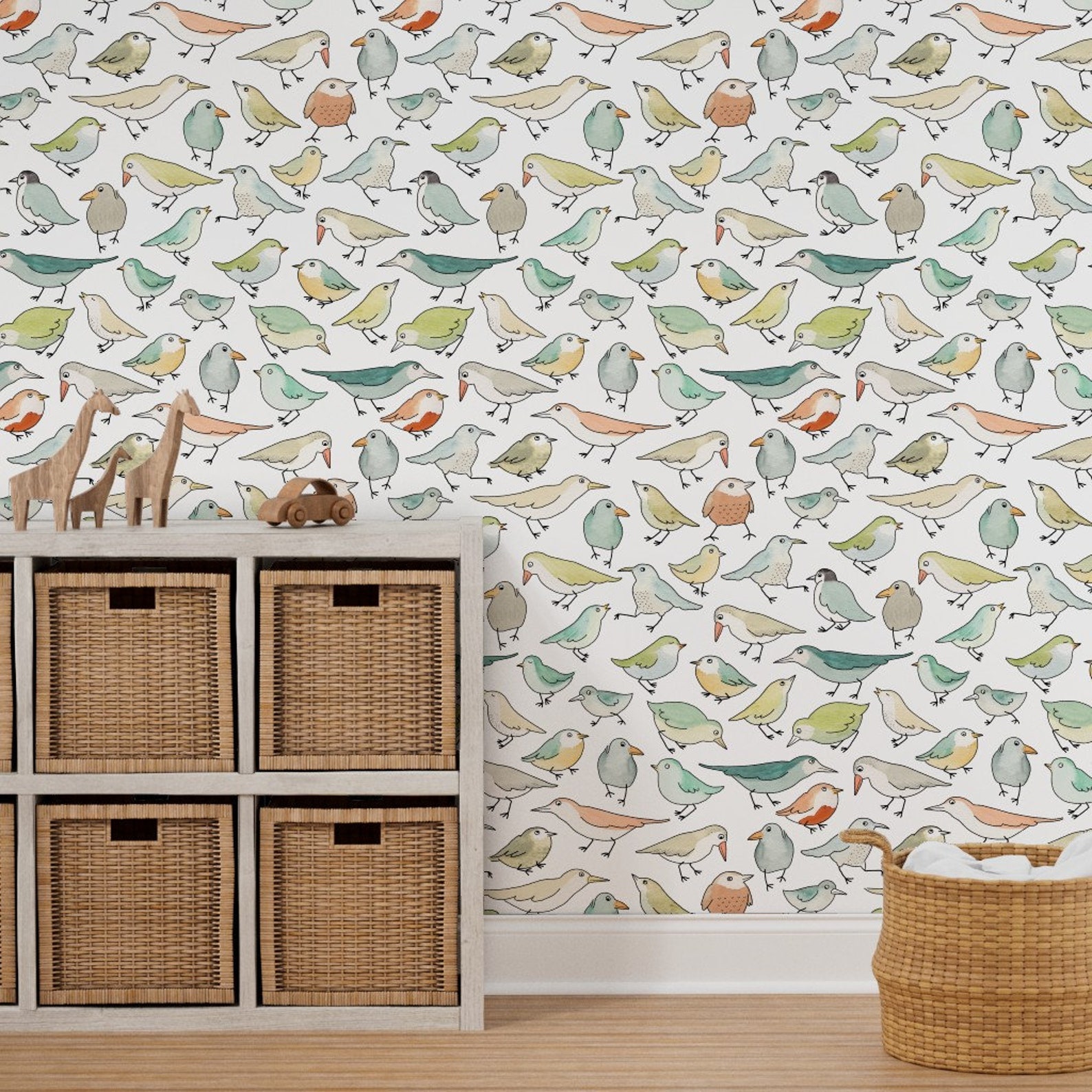 Bird Wallpaper Birds Outside My Window by Johannak Bird - Etsy