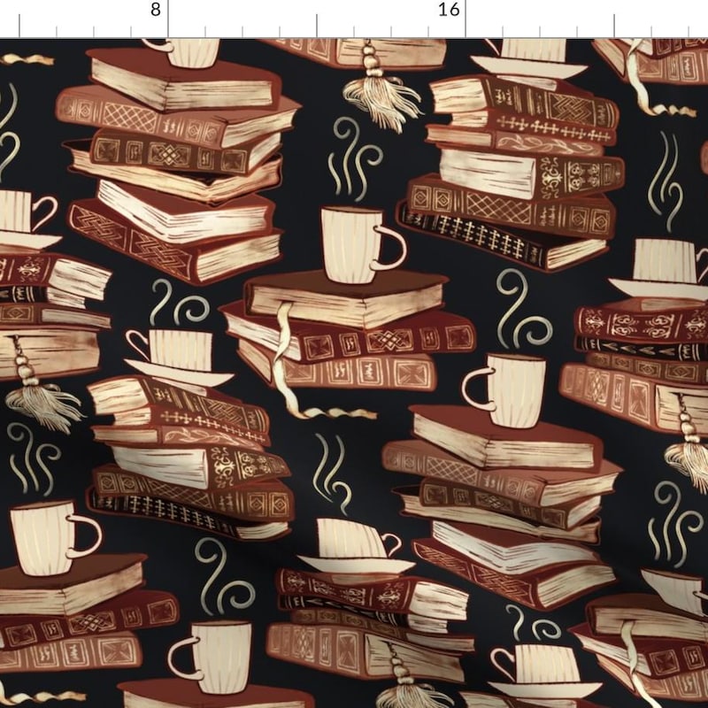 Library Book Fabric - Etsy
