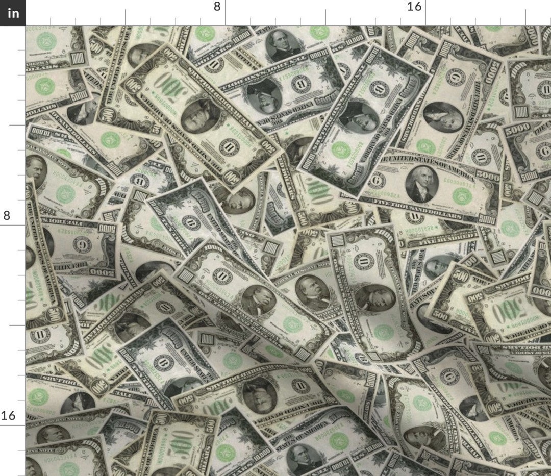 Money Fabric Dean's Big Money by Midcoast Miscellany Green Cash Money ...