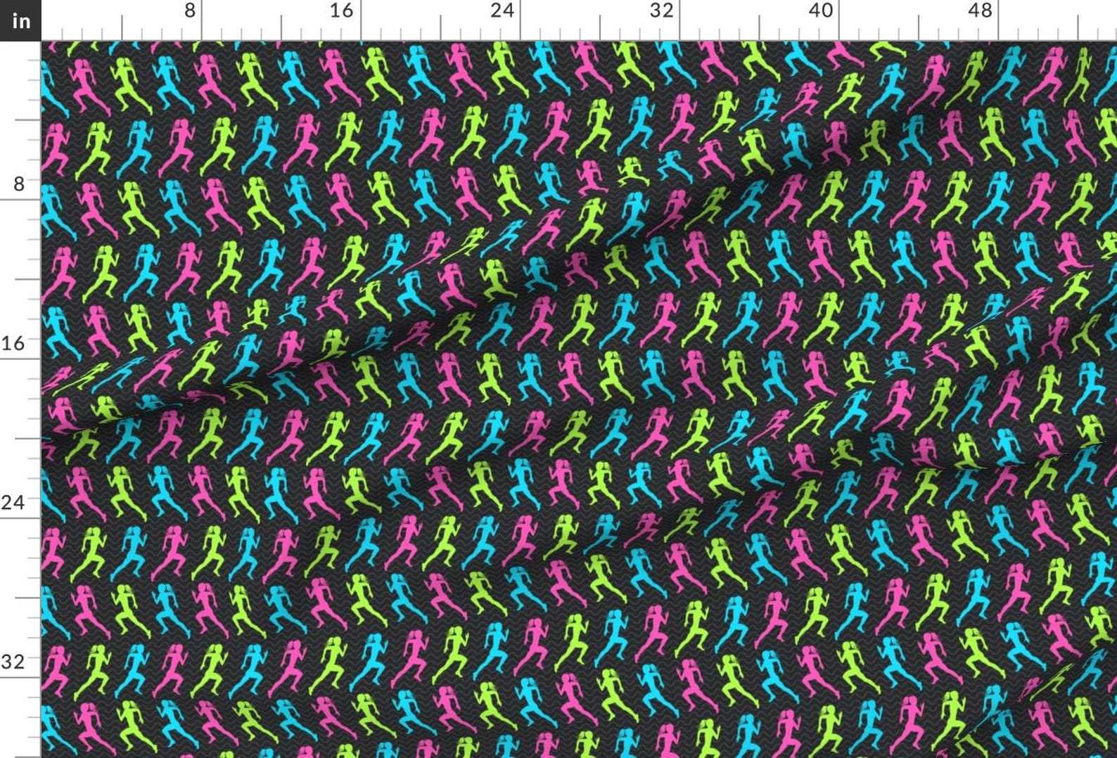 Running Fabric - Running by Bags29 Colorful Female Sprinter Jogging ...
