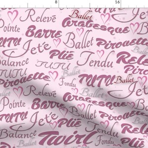 Dance Fabric Ballet Words by Dancingwithfabric Dance Ballet Typography ...