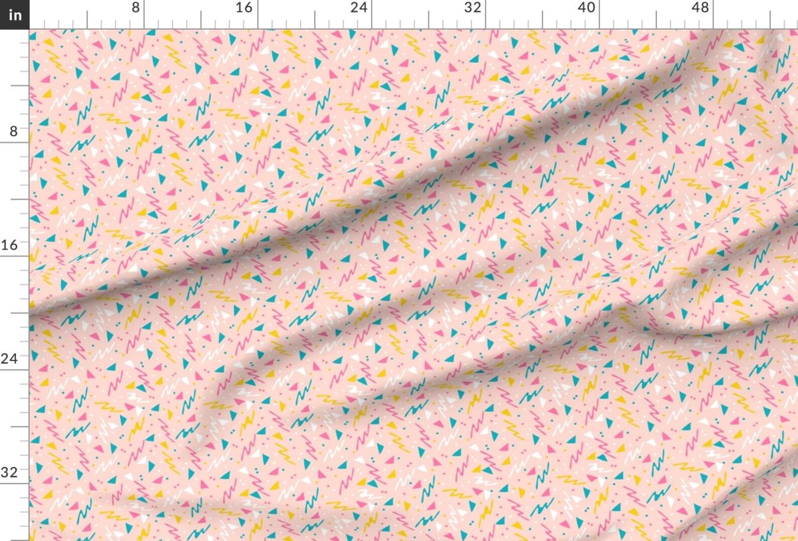 Abstract 90s Fabric - Retro Rad 80s 90s Abstract Kids 90s Fabrics by ...
