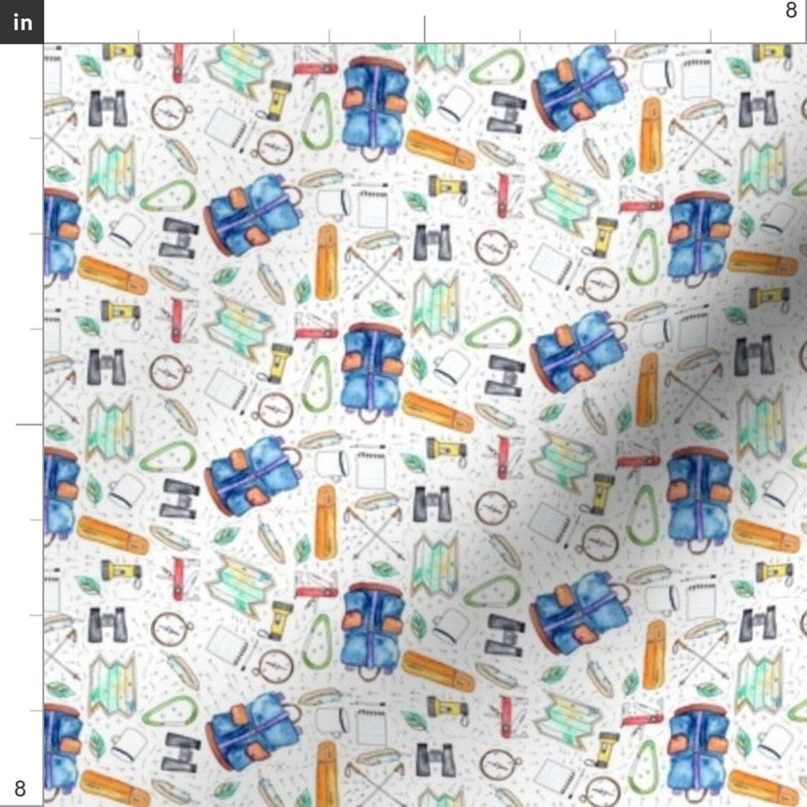 Hiking Fabric Hiking Essentials Non Directional Smaller - Etsy