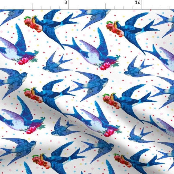 Bluebird Fabric - Etsy