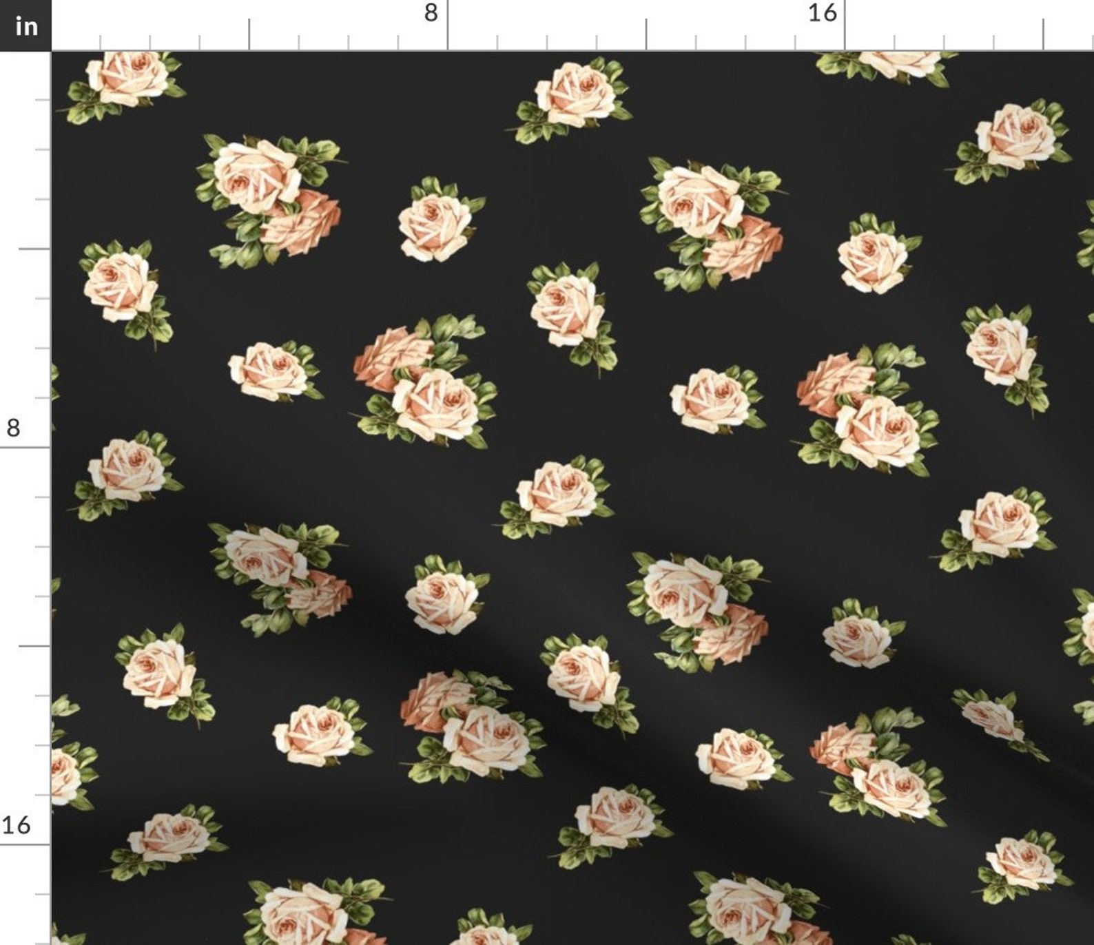 Vintage Blush Pink Rose Fabric Vintage Tea Party Rose by - Etsy