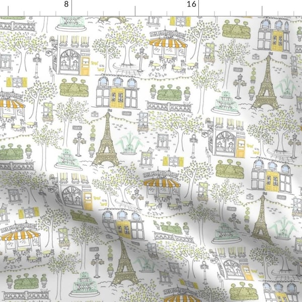 Eiffel Tower Fabric - Etsy