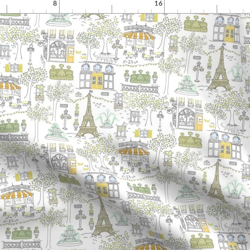 Eiffel Tower Fabric - Etsy